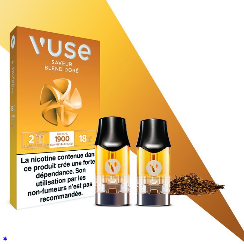 Blend Doré – Capsules Eliquide Vype x2 Vuse PRO | Saveur Intense Blend ...
